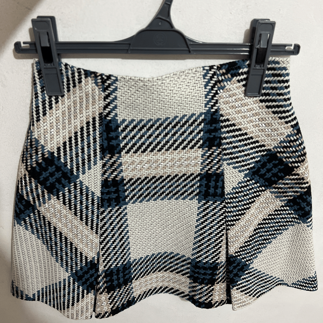 一見傾心Snidel米色藍格半截裙 | Buy&Ship Hong Kong