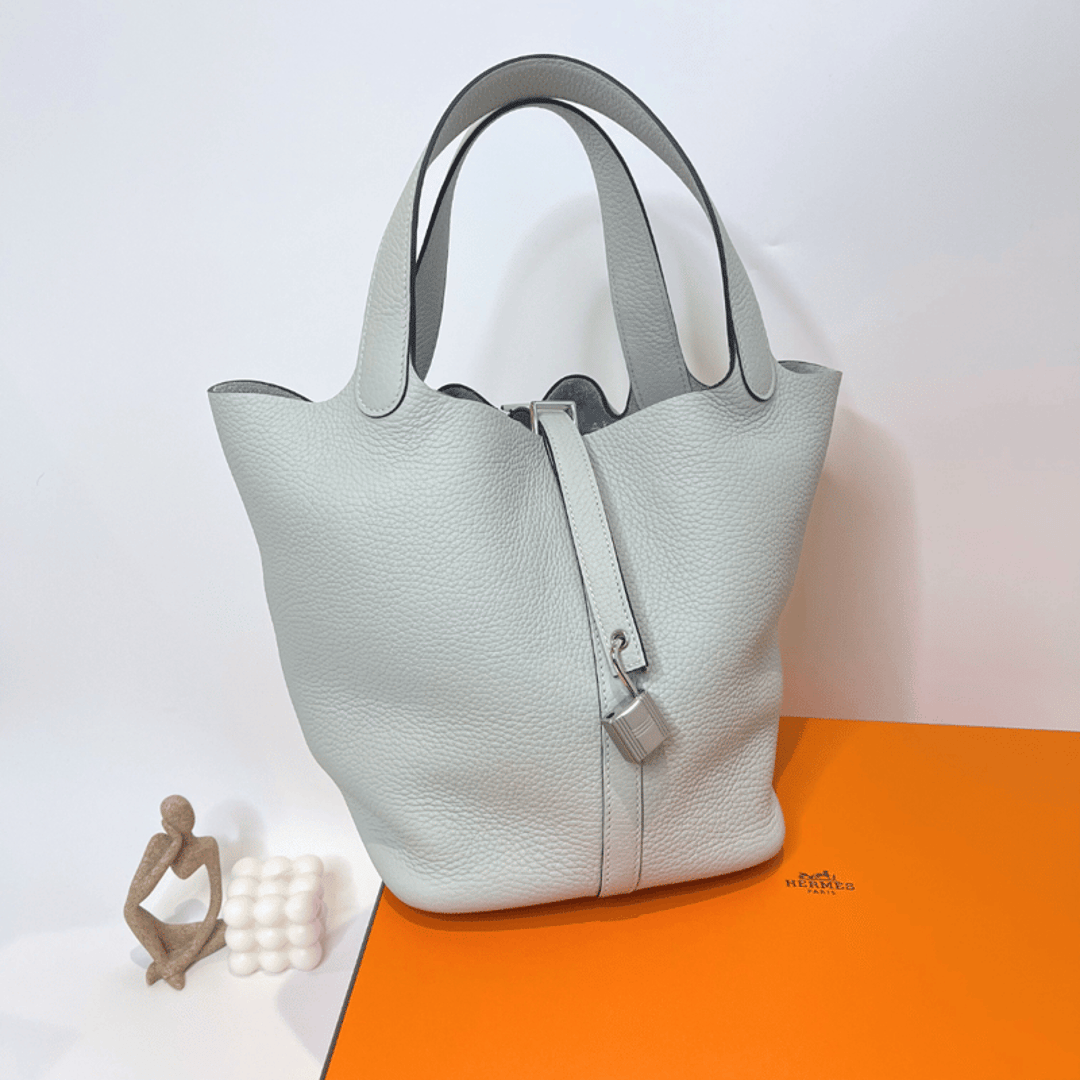 Hermès - Picotin 22 (Gris Névé Crystal Gray, 0W/PHW) | Buy&Ship Philippines